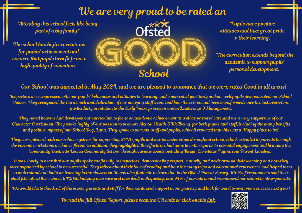 Ofsted & External Links - Lowca Community School