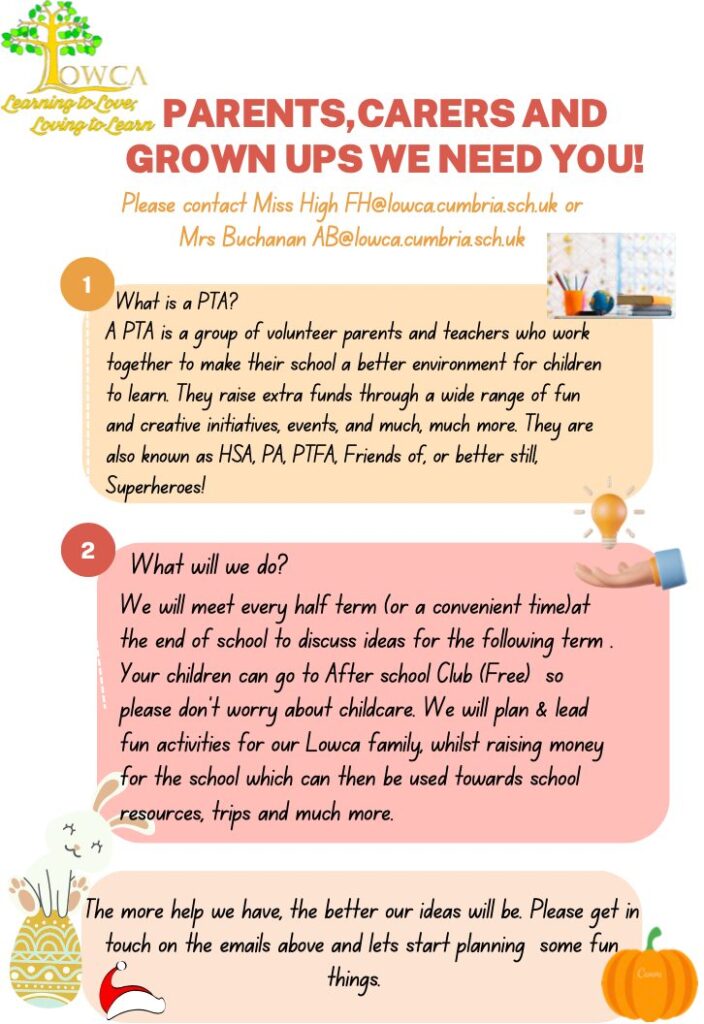 Lowca Parent Teacher Association - Lowca Community School